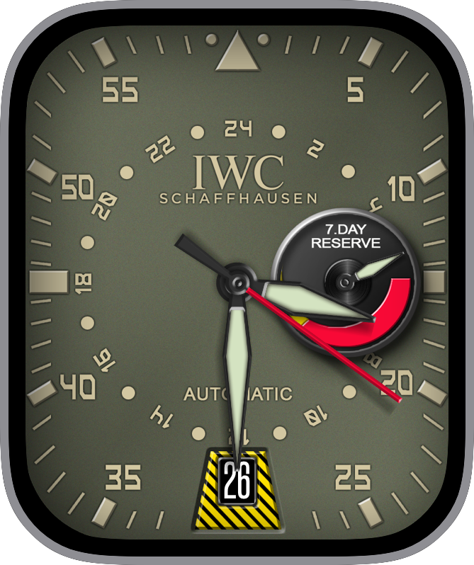 Free Apple Watch Face: IWC 4. – iMod Watch