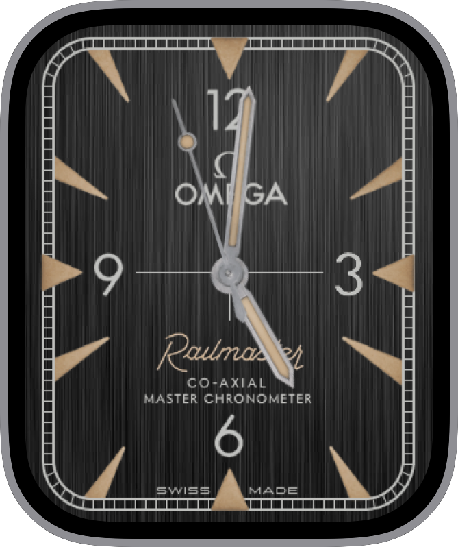 Free Apple Watch Face: OmegaRailMasterCoaxial – iMod Watch