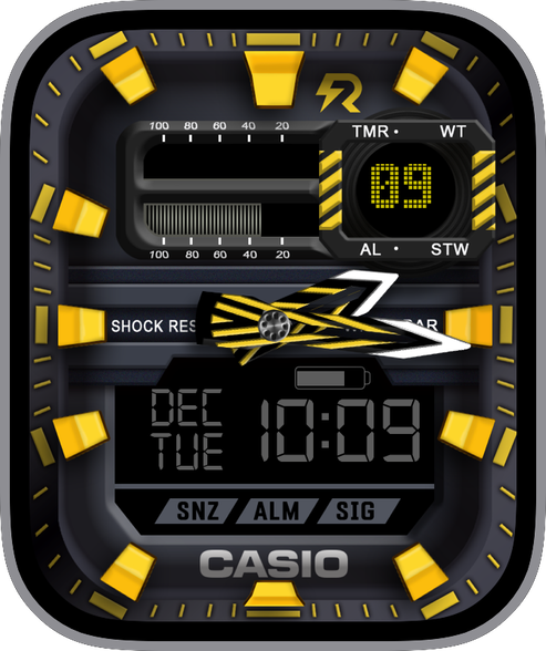 Free Apple Watch Face: G-Shock GA-900-2A – iMod Watch