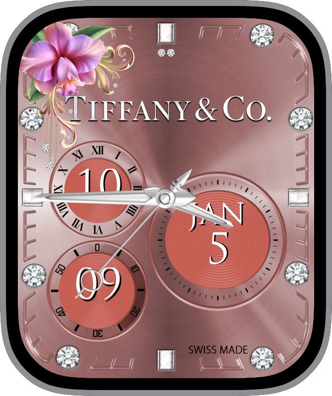 Free Apple Watch Face: Kz_Tiffany_Pink – iMod Watch